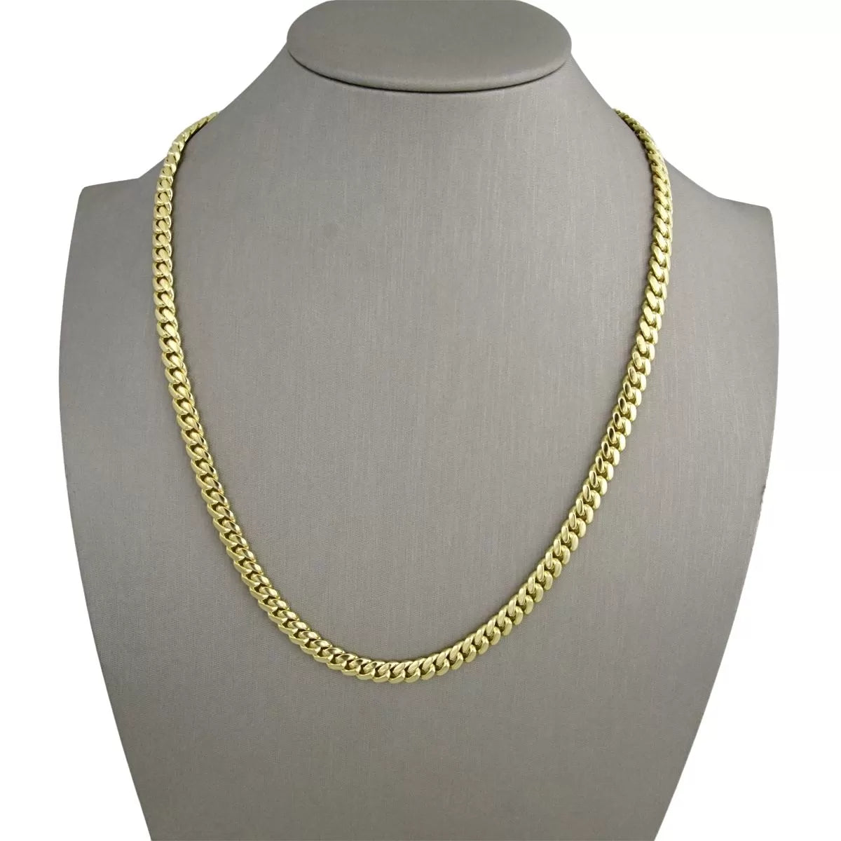 5.5mm Italian Cuban Link Solid Gold Chain 10k – Angel Timepieces